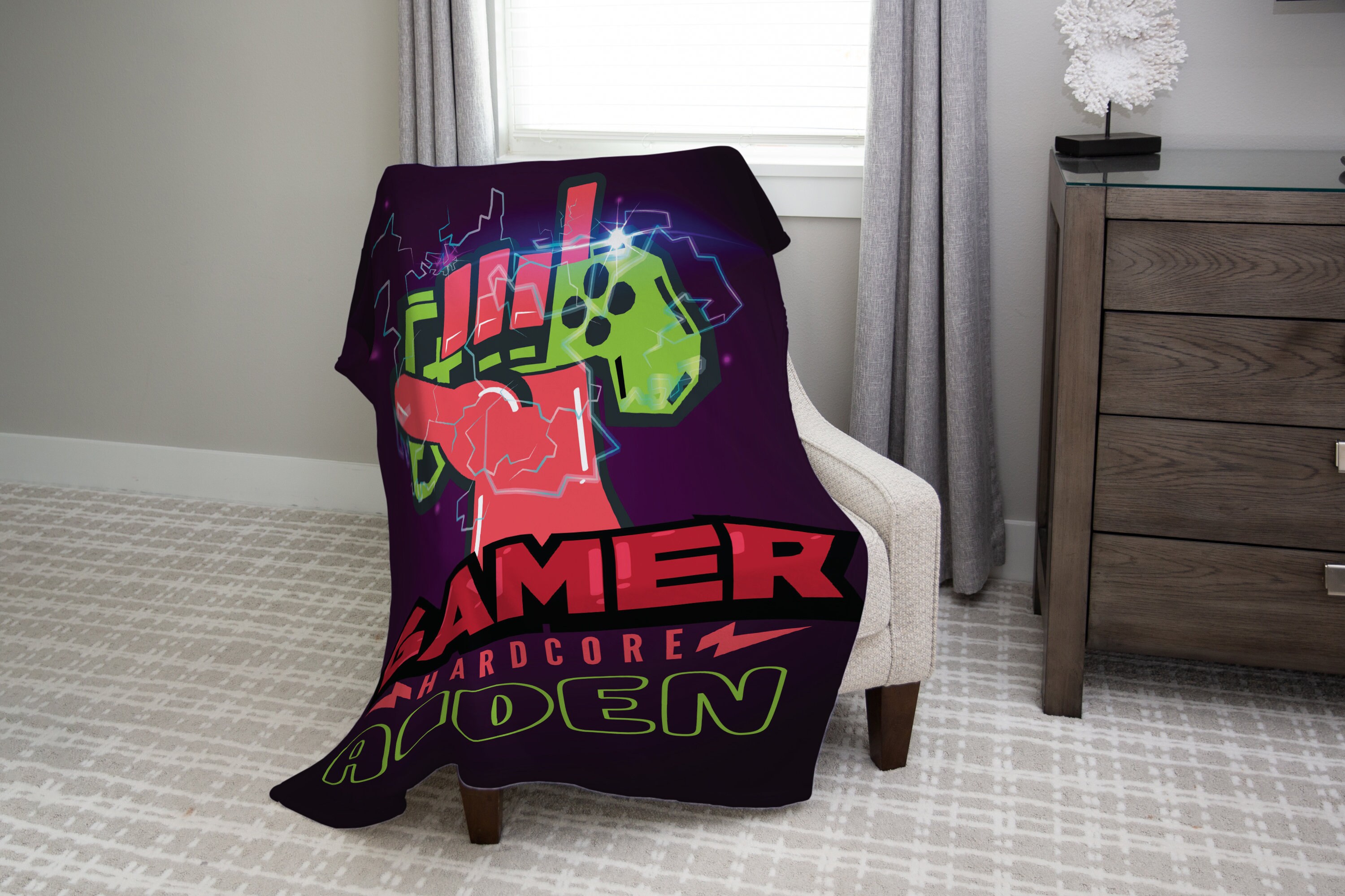 Video Game Blanket Video Game Room Decor Adult Minky - Etsy