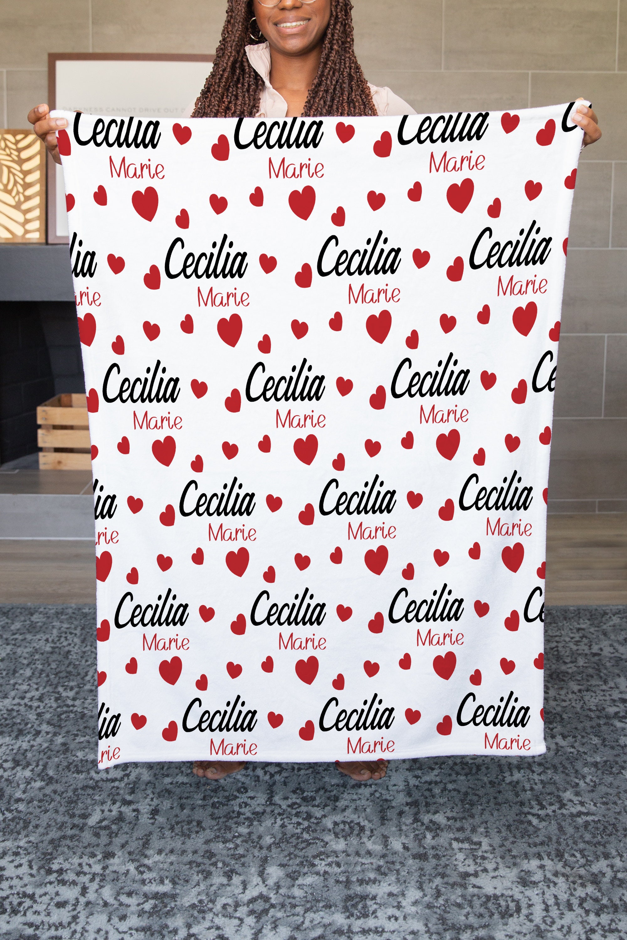 Heart Blanket Heart Throw Blanket Heart Baby Blanket - Etsy