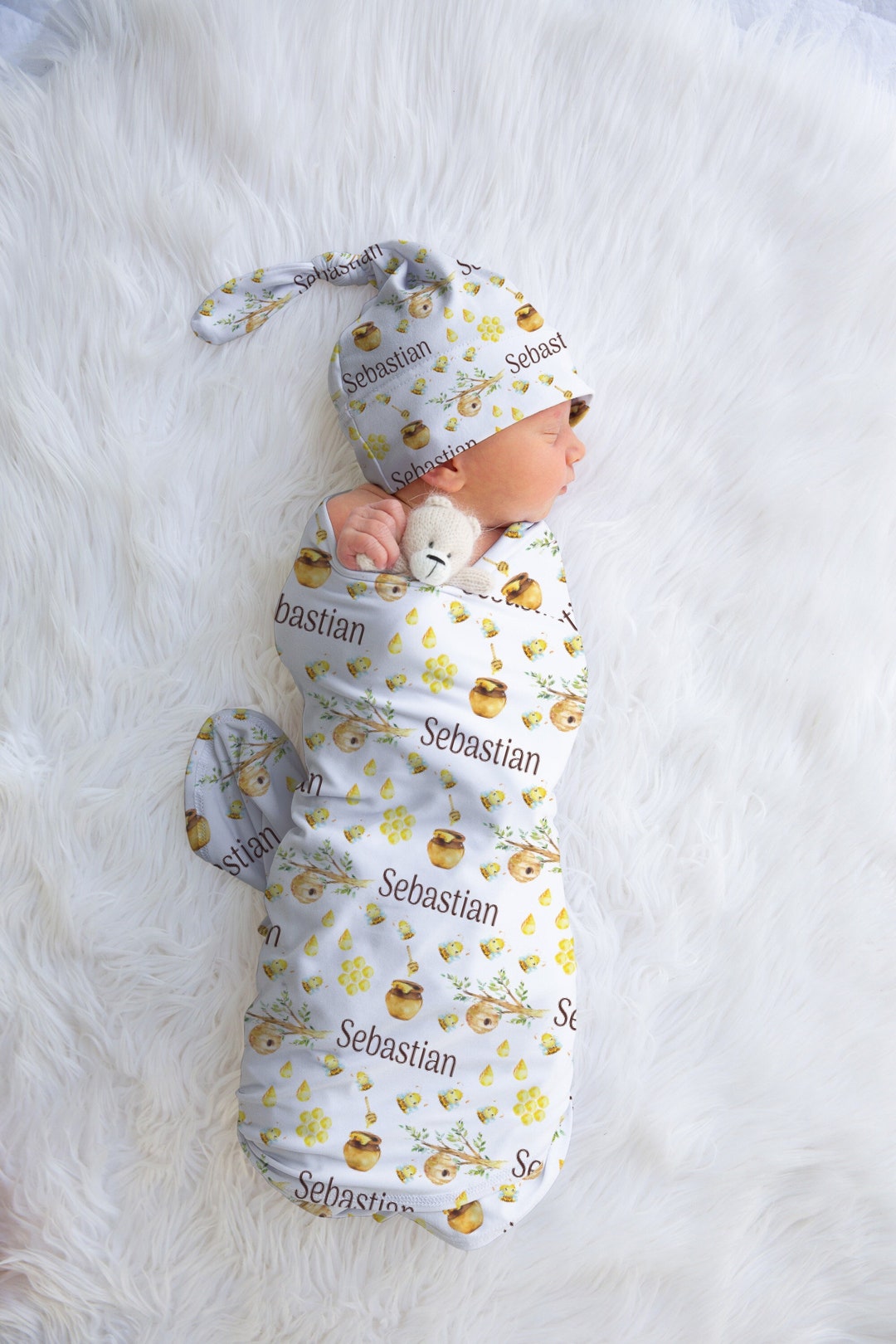 Bee Swaddle, Newborn Swaddle, Bumblebee Nursery Decor, Bee Theme Baby ...
