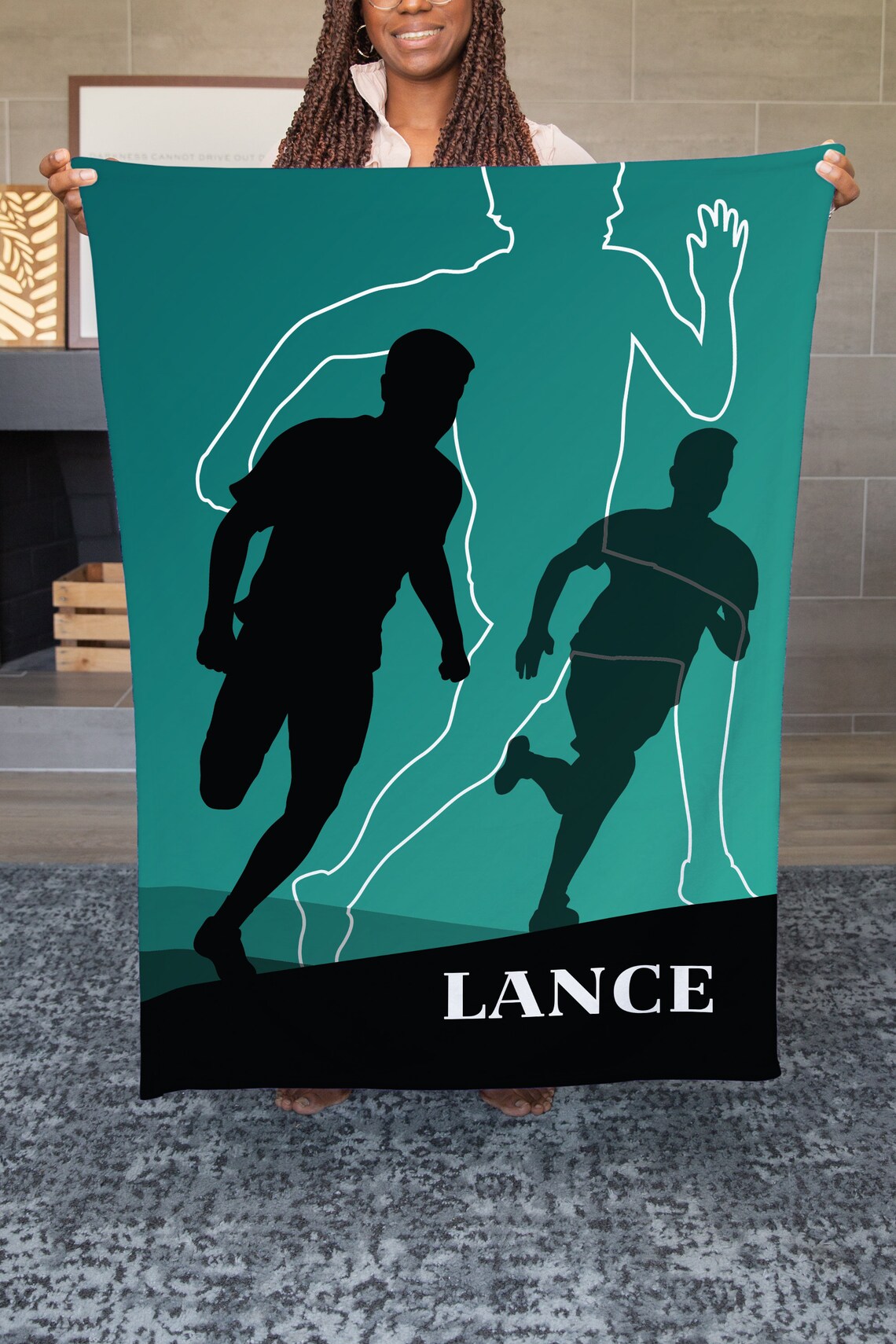 Track and Field Blankets Track and Field Gifts Running Gift | Etsy