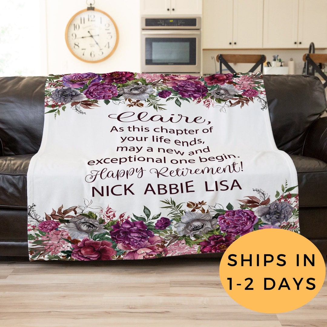 Retirement Blanket Retirement Display Retirement Gifts for - Etsy