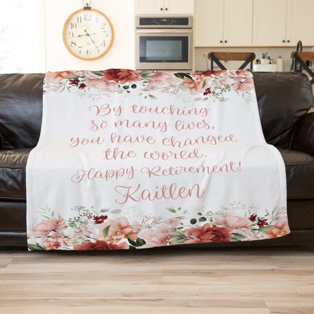 Retirement Blanket, Retirement Display, Retirement Gift Wife ...