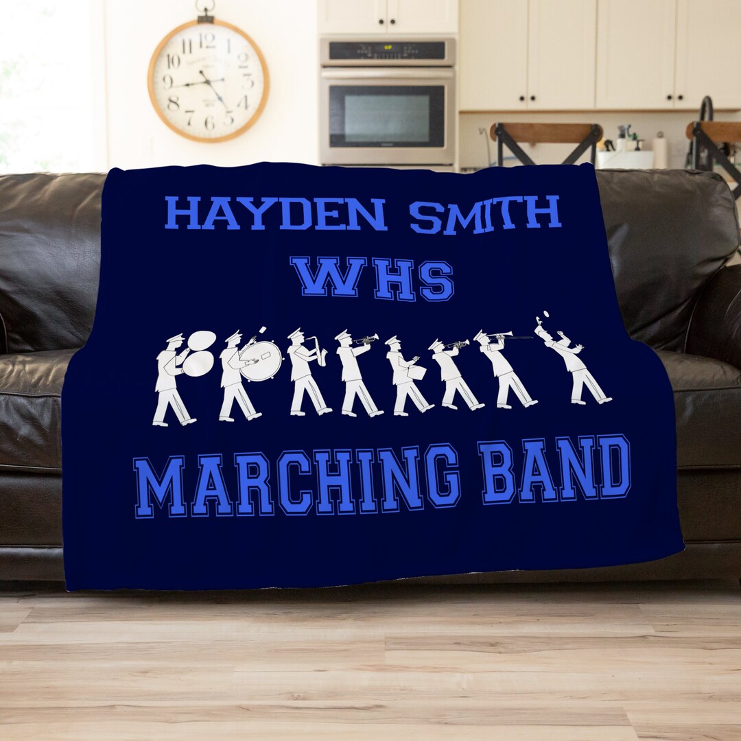 Marching Band Blanket, Marching Band Gifts, High School Graduation Gift ...