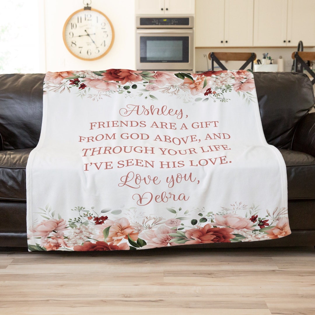 Friend Blanket, Personalized Gifts for Friend Female, Gifts for Best ...