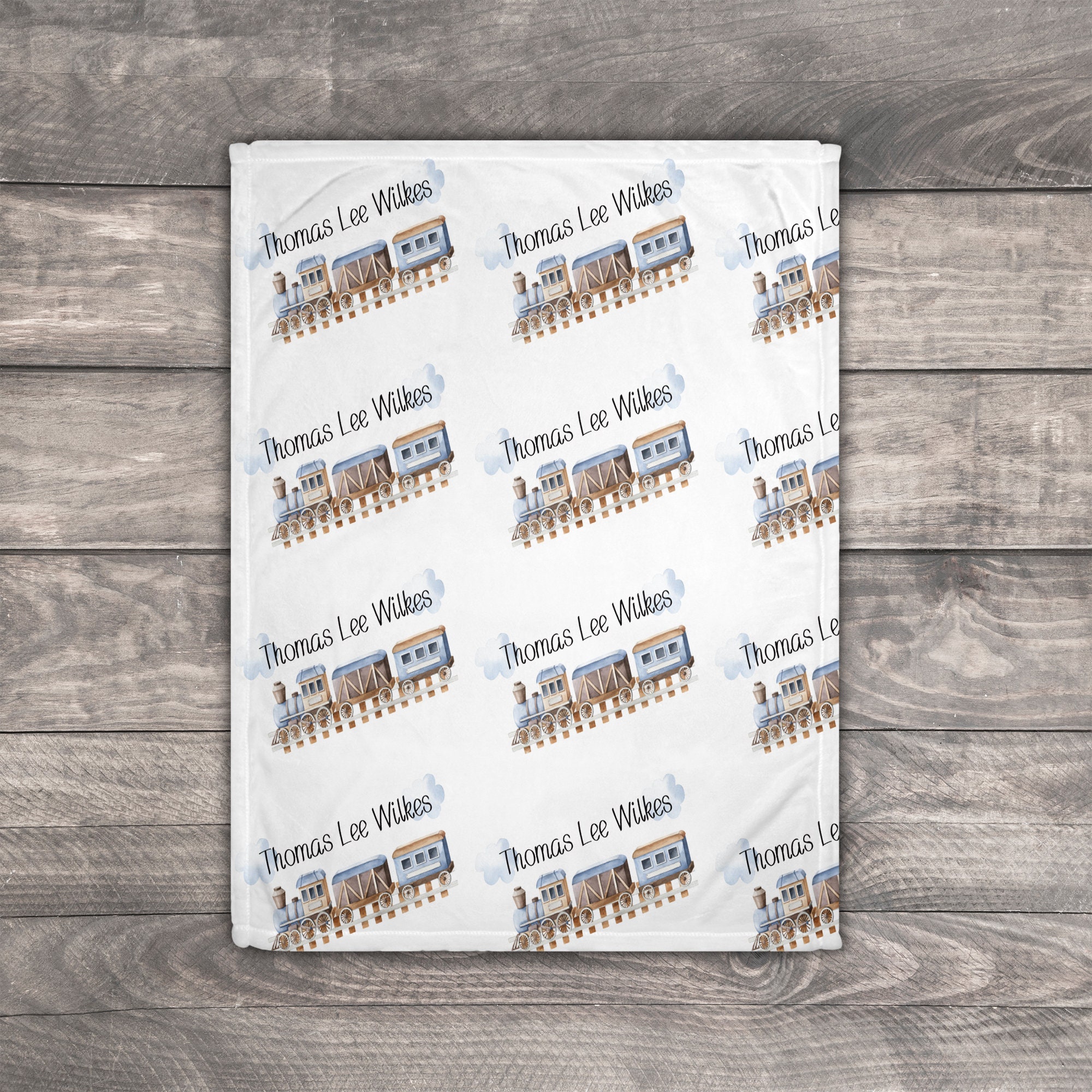 Train Blanket Personalized Baby Blanket Boy Custom Toddler | Etsy