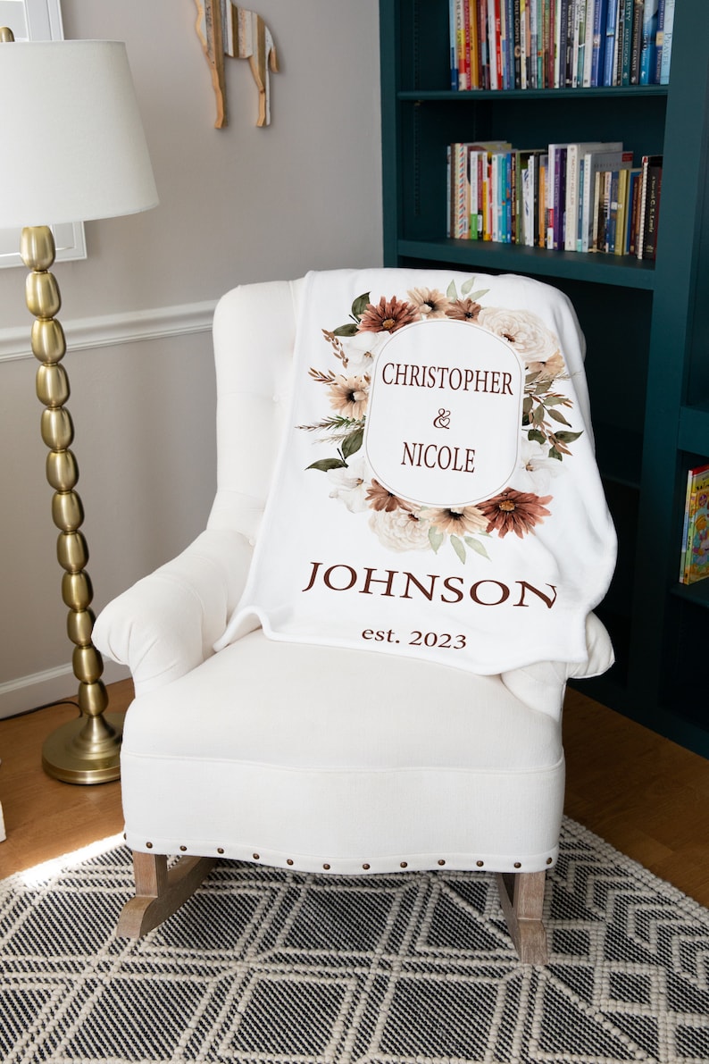 Personalized Wedding Blanket Family Blanket Custom Gift for - Etsy