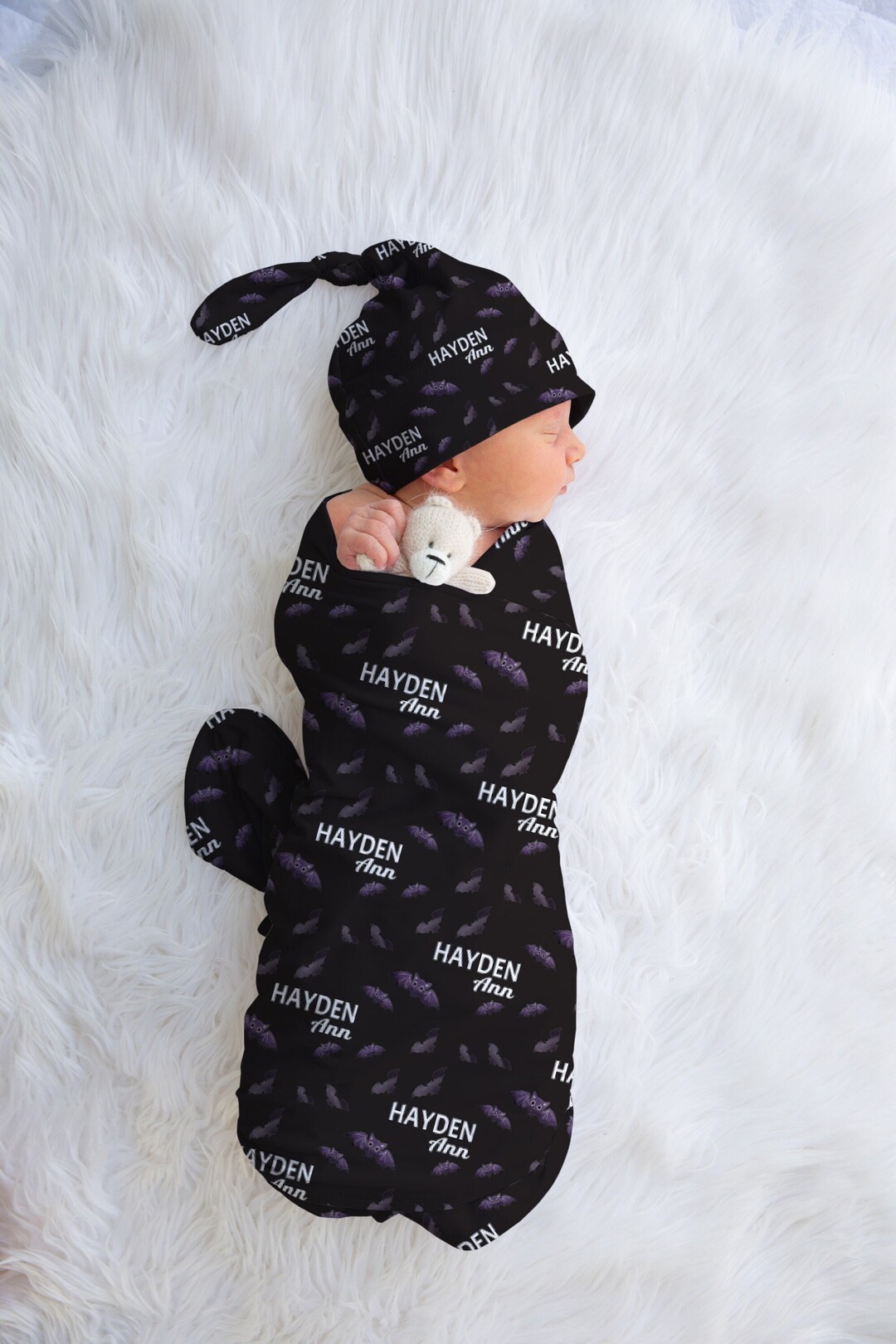 Bat Swaddle, Halloween Swaddle, Unique Baby Shower Gift, Halloween Baby ...