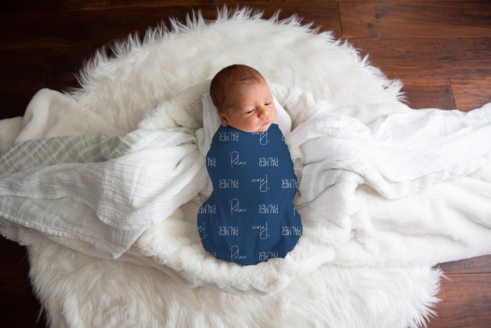 Custom Name Baby Swaddle and Hat Set, Personalized Gift - Etsy