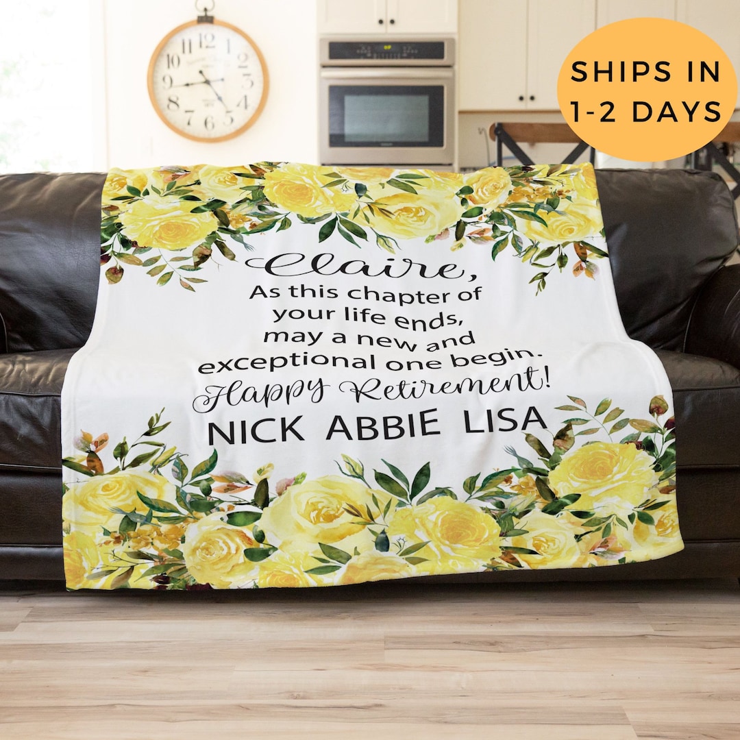 Retirement Blanket, Retirement Display, Retirement Gifts for Mom, Nurse ...