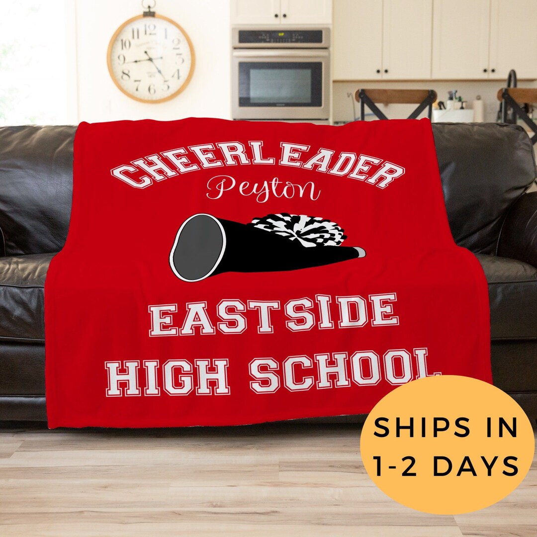 Cheer Blanket Cheer Megaphone Throw Blanket Cheer Coach - Etsy