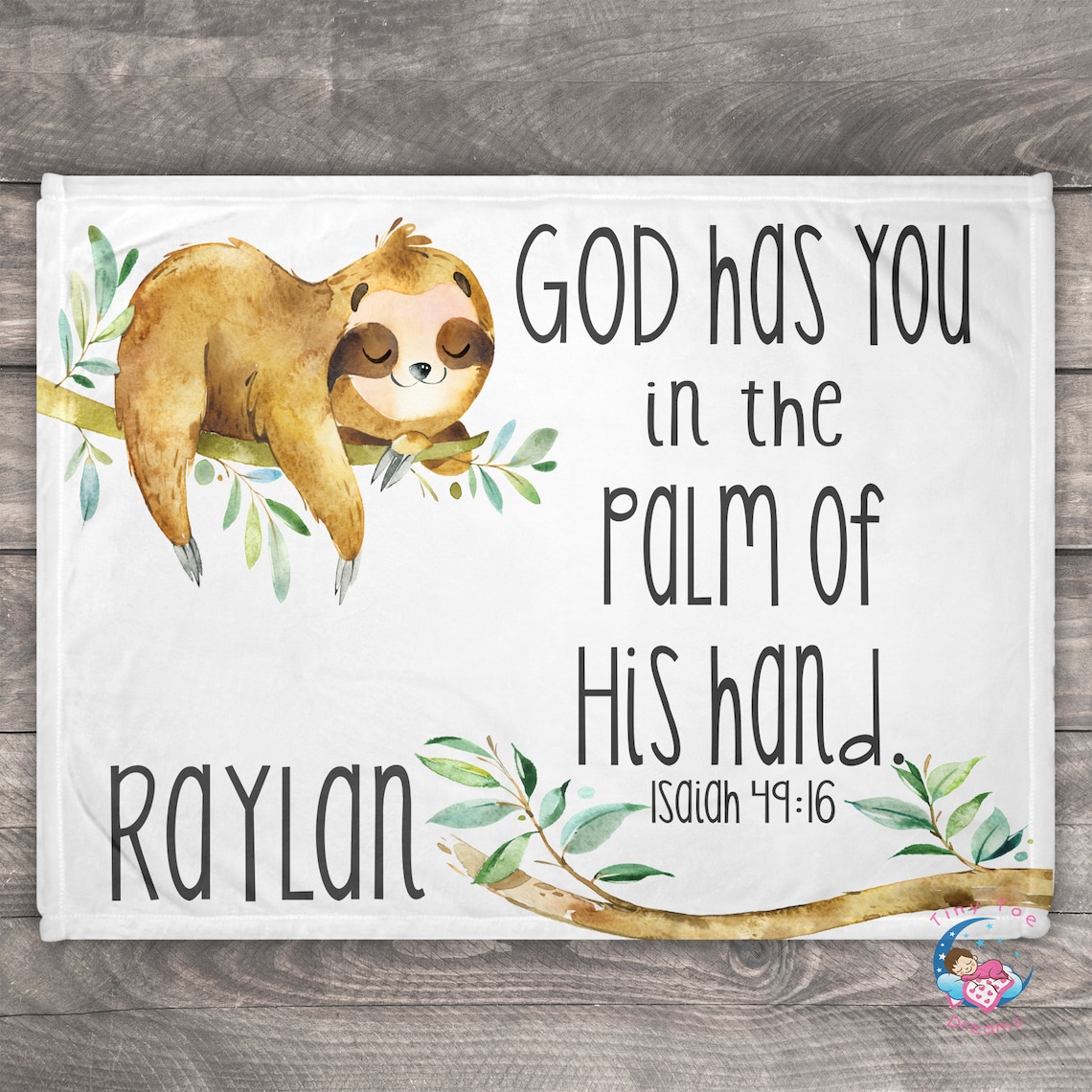 God Has You In The Palm Of His Hand Bible Verse Blanket | Etsy