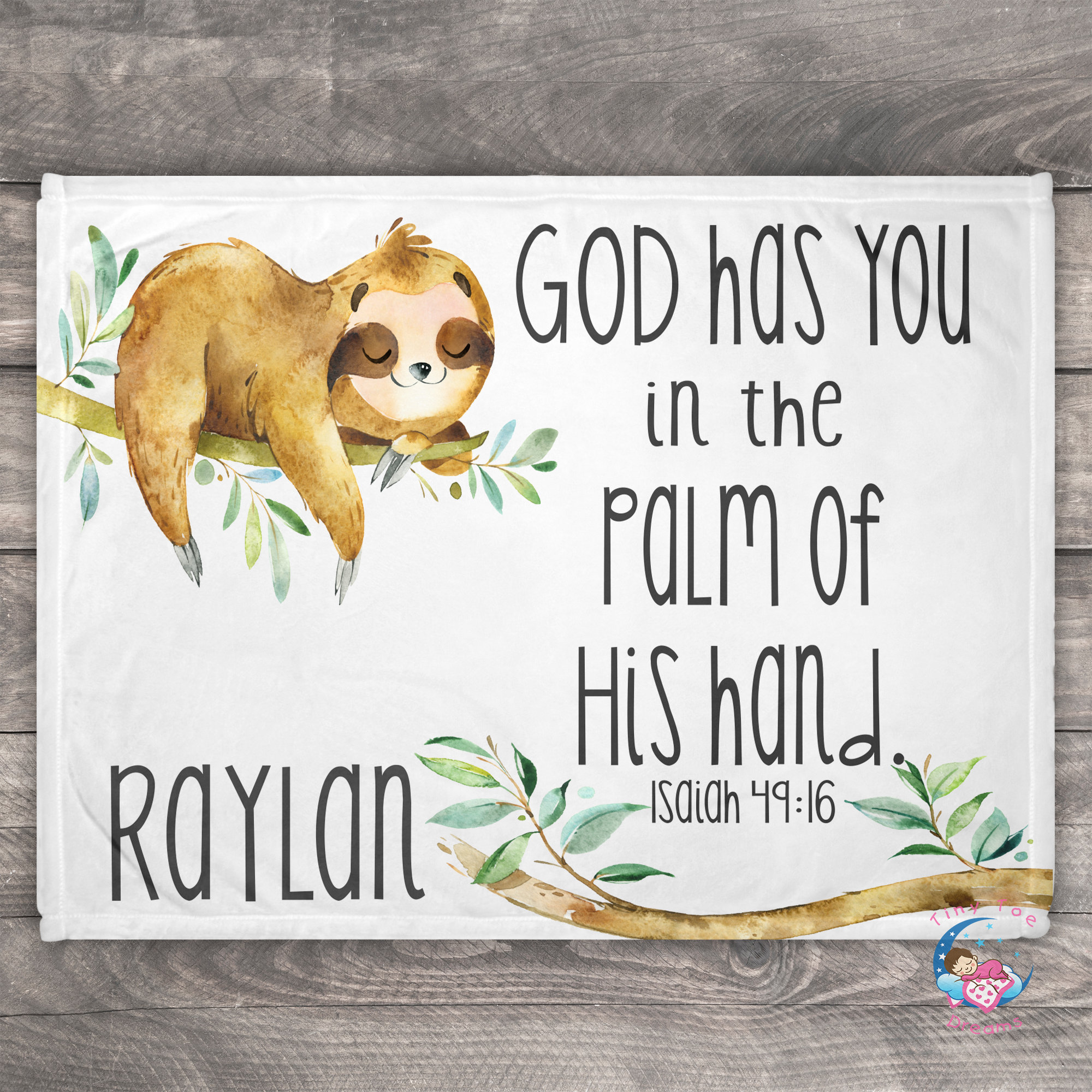 God Has You In The Palm Of His Hand Bible Verse Blanket | Etsy