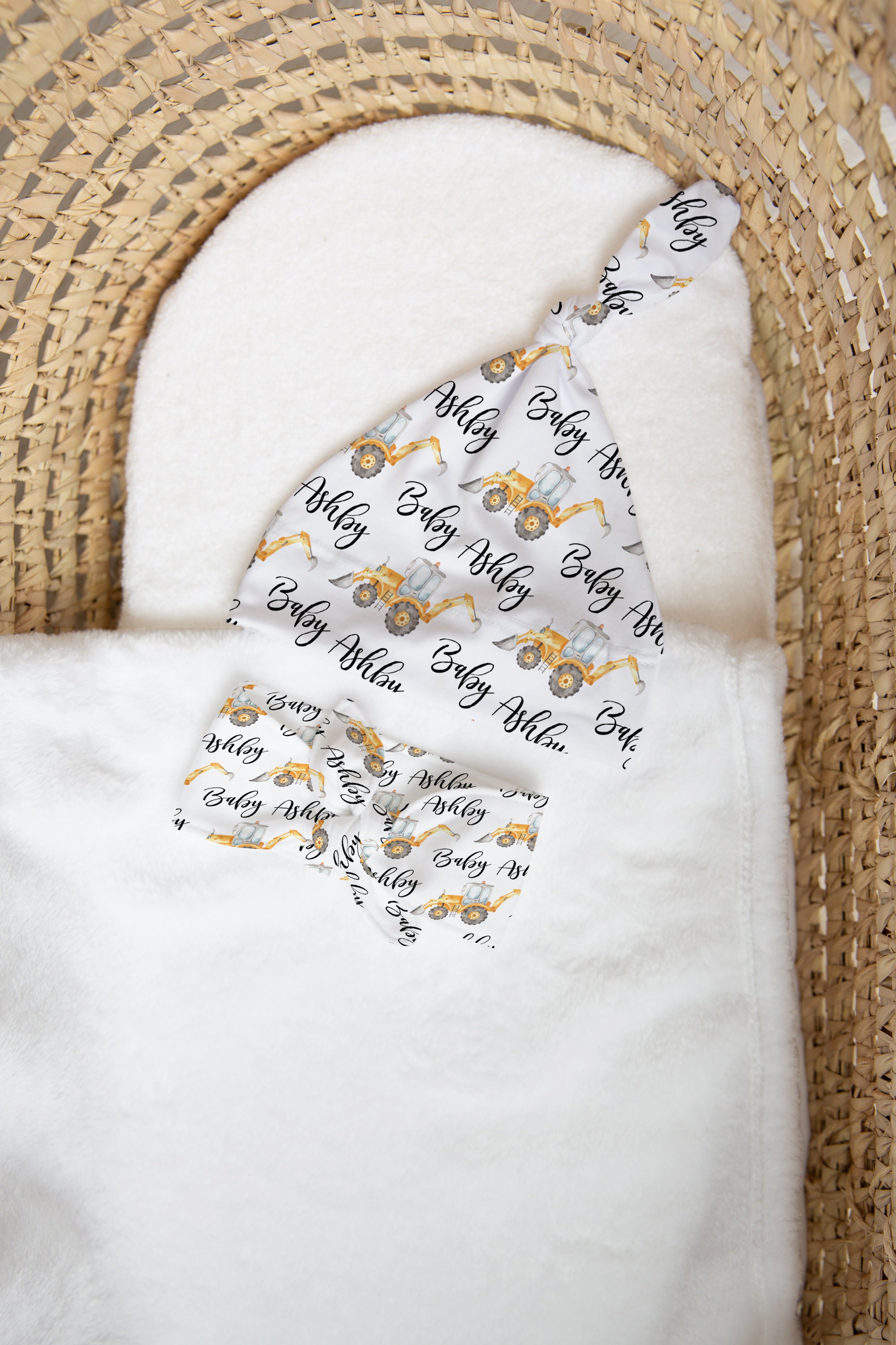 Excavator Blanket, Building & Construction, Custom Swaddle Blanket ...