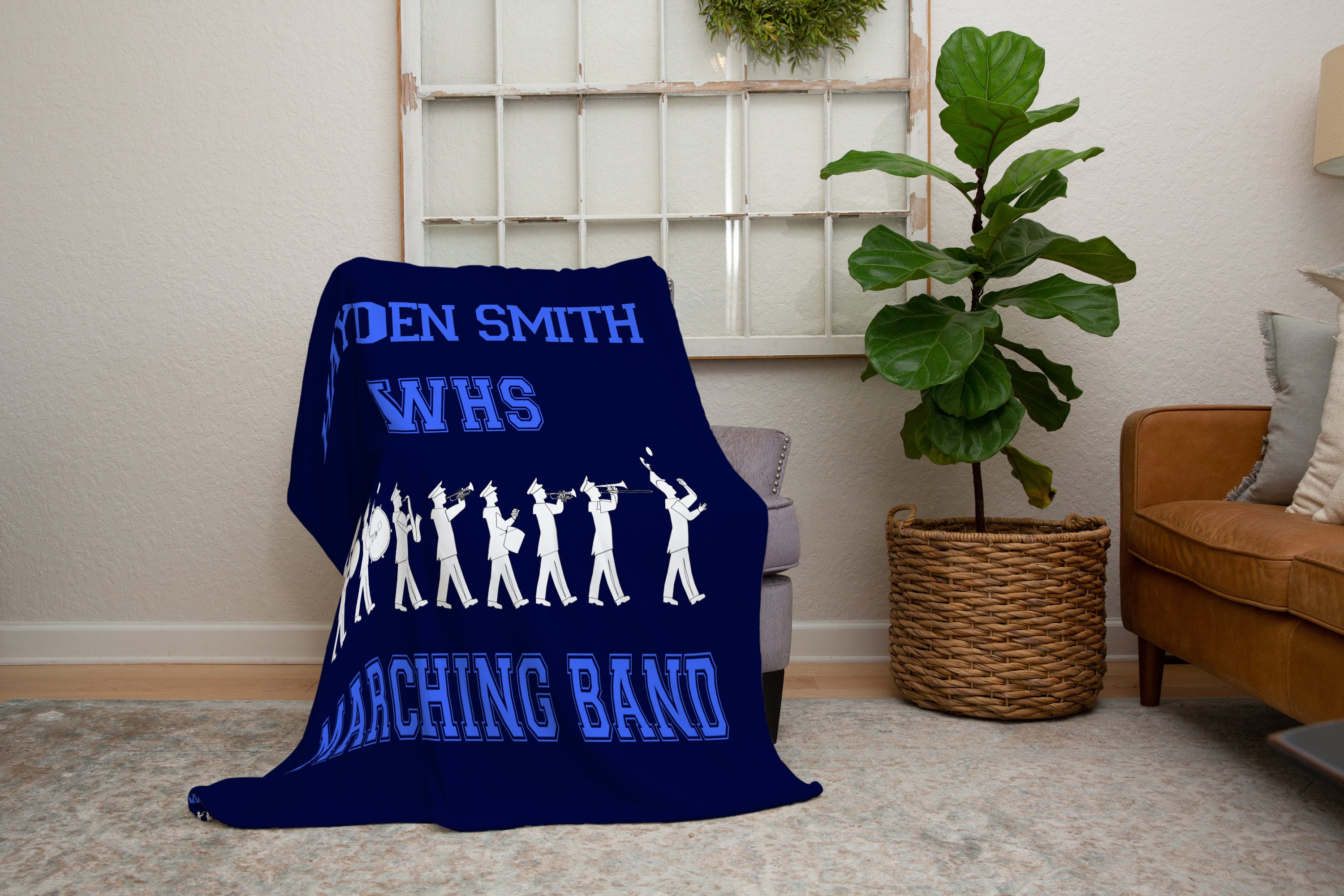 Marching Band Blanket, Marching Band Gifts, High School Graduation Gift ...