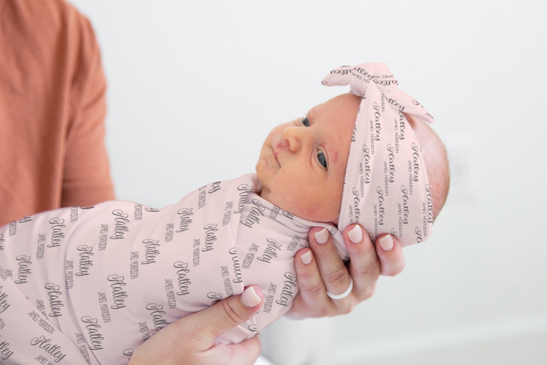 Name Swaddle for Baby Girl, Baby Custom Name Swaddle, Hospital Swaddle ...