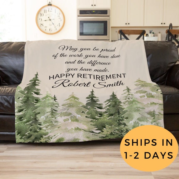 Retirement Blanket Best Retirement Gifts Retirement for Dad - Etsy