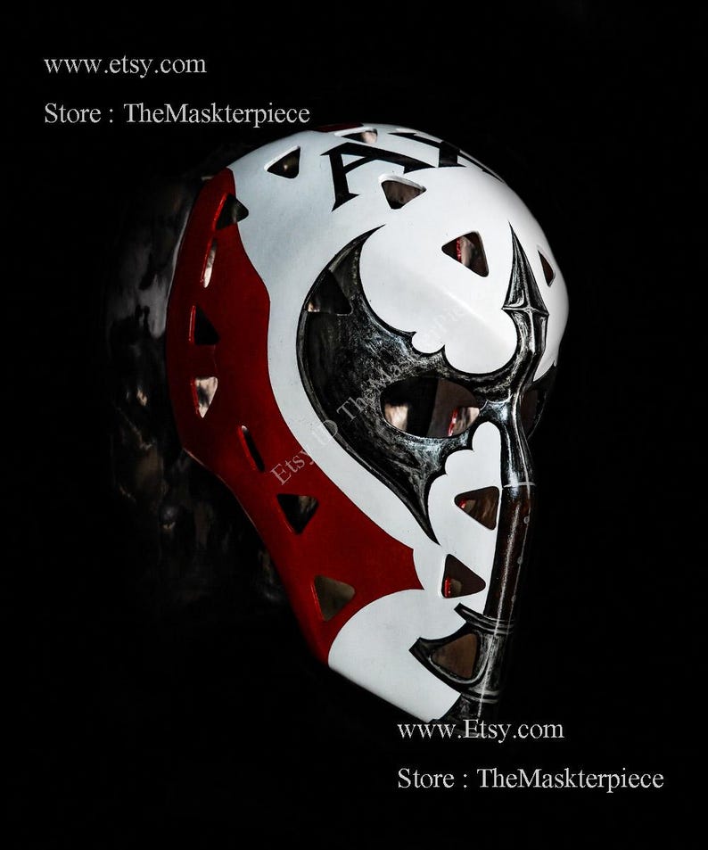 Gary Smith Ice Hockey Mask Goalie Helmet 1:1 Scale Home Decor Vintage ...