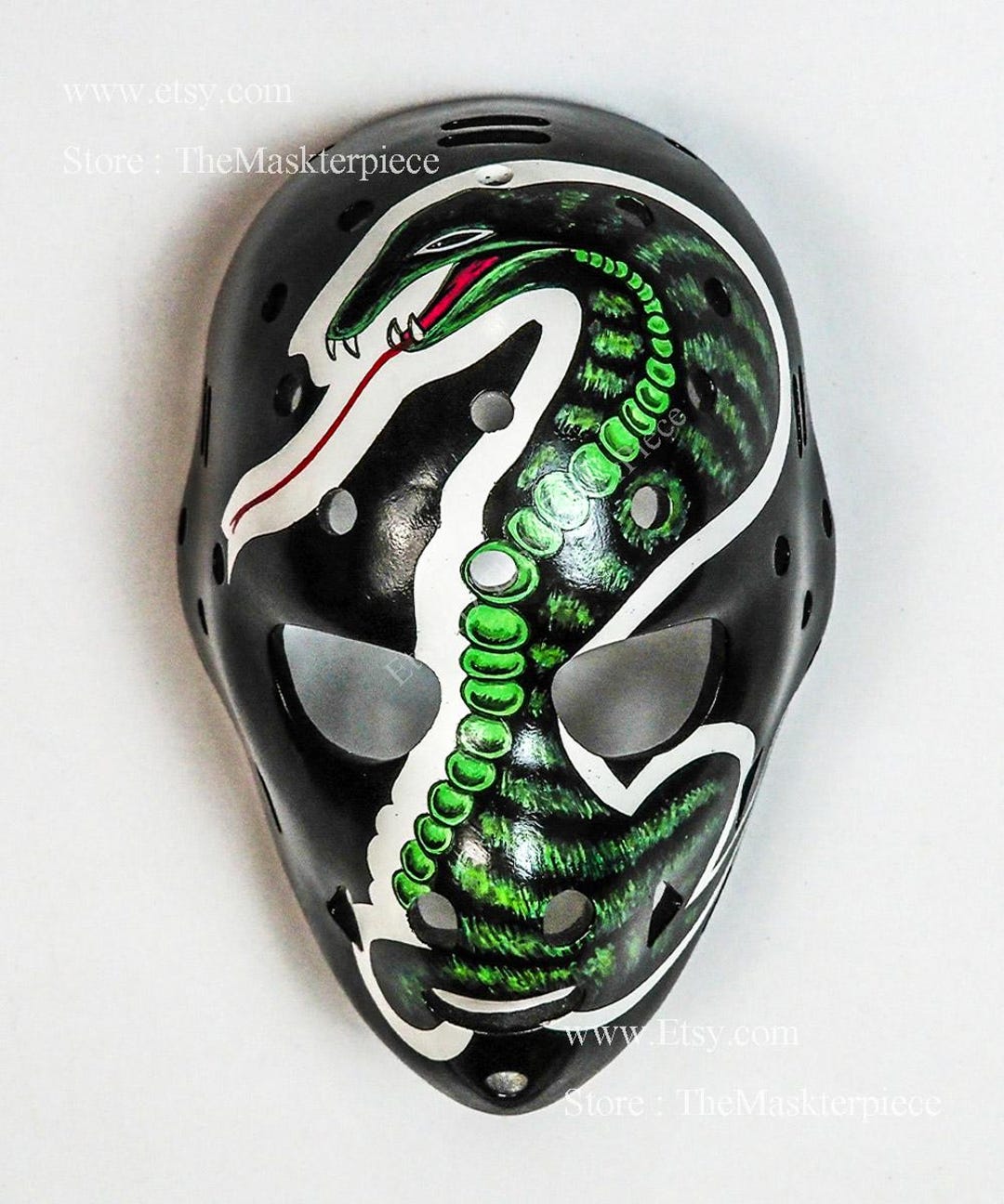 Gary Simmons Cobra Ice Hockey Mask Goalie Helmet 1:1 Scale Home Decor ...