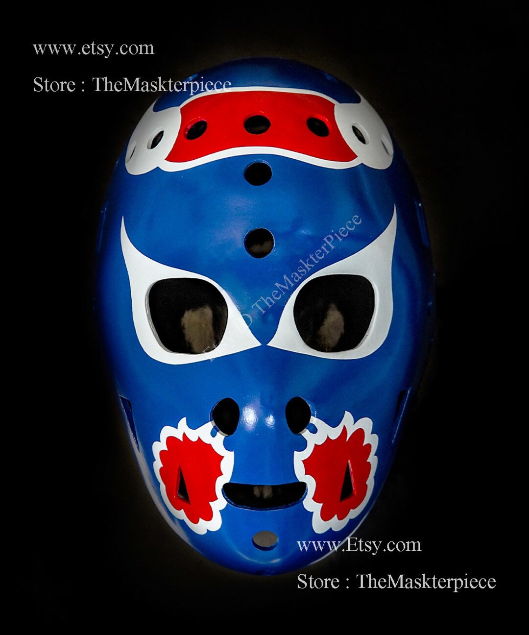 John Garrett Ice Hockey Mask Goalie Helmet 1:1 Scale Wall Hanging Home ...