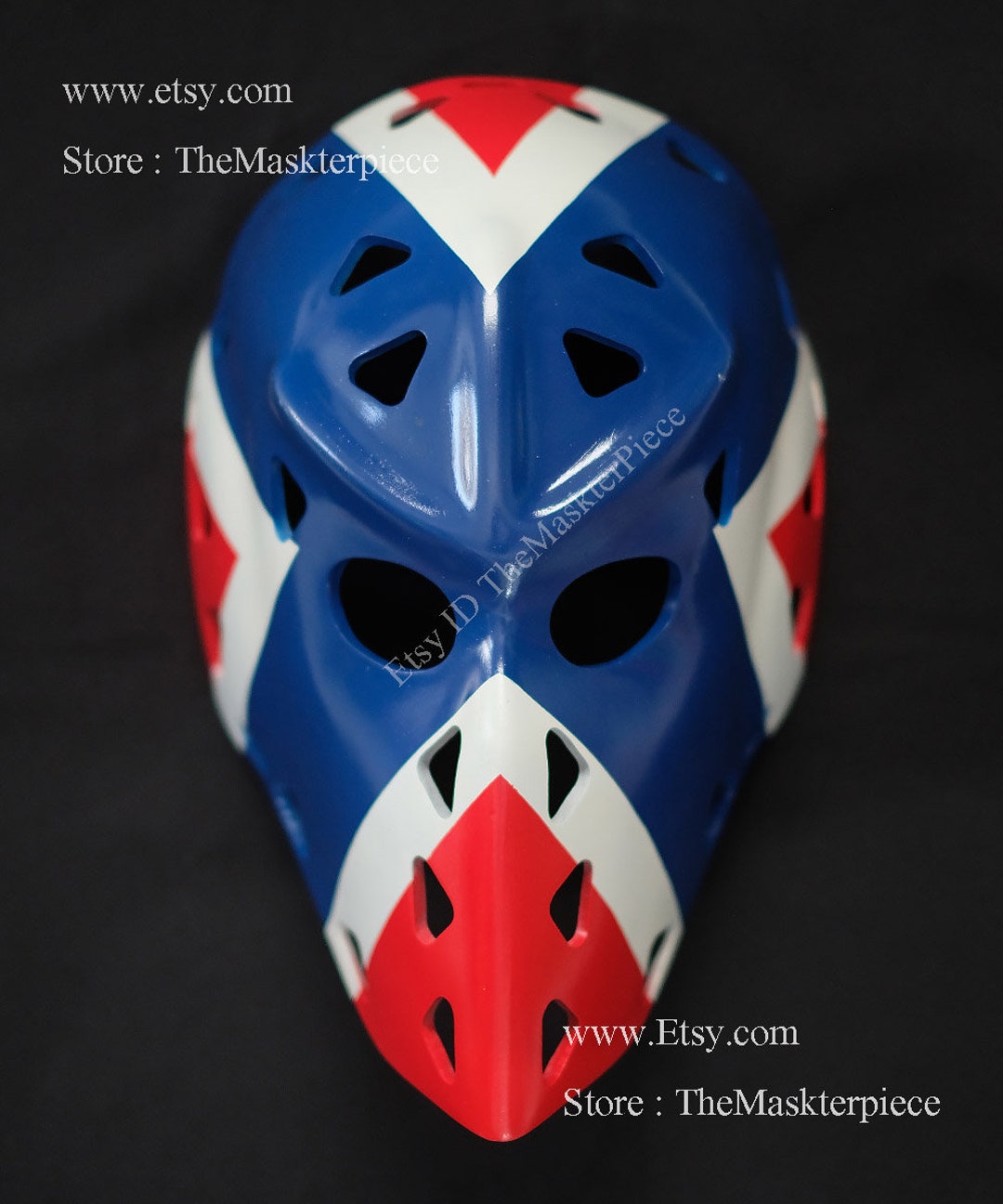 Wayne Thomas Ice Hockey Mask Goalie Helmet 1:1 Scale Wearable Home ...