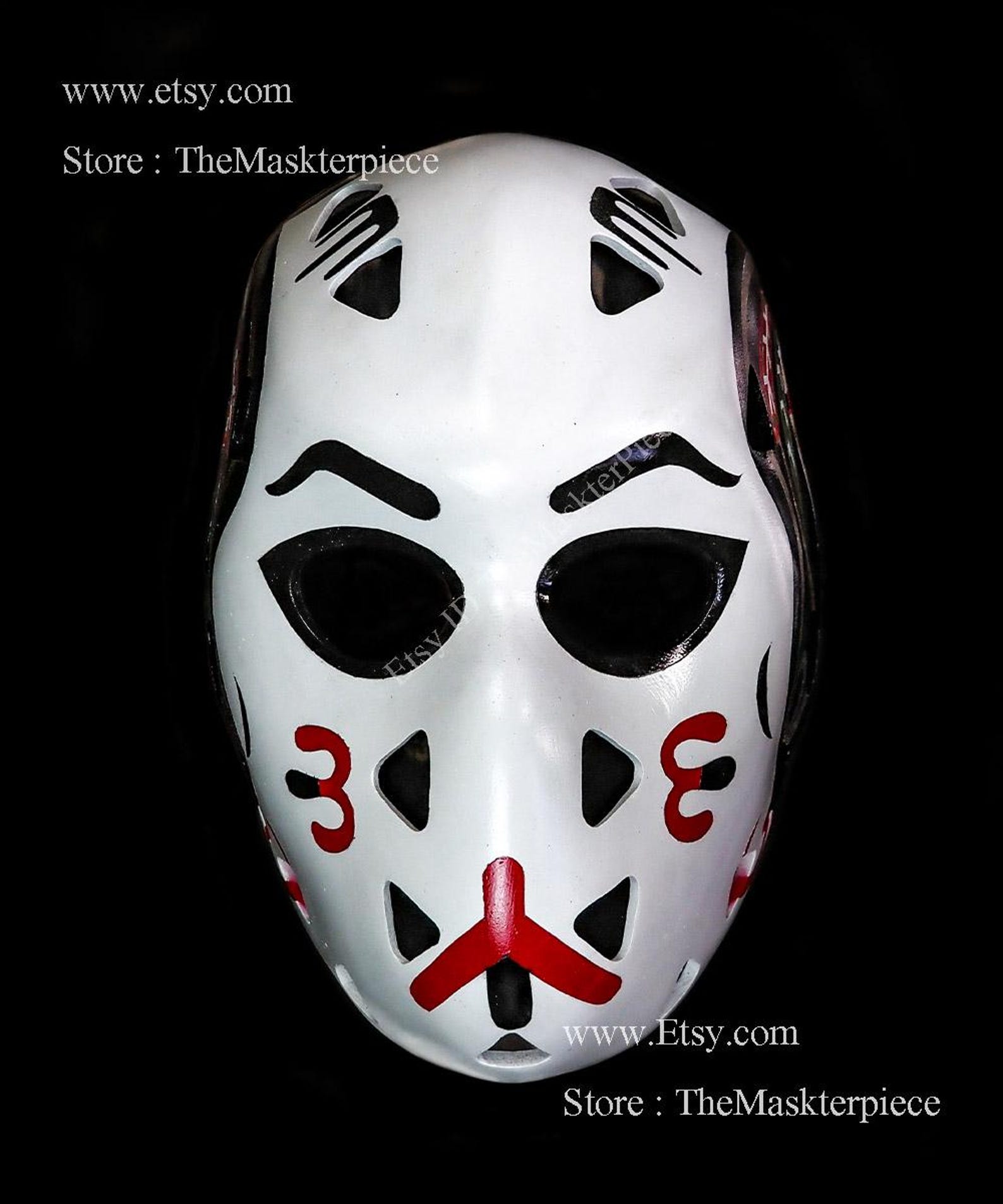 Murray Bannerman Ice Hockey Mask Goalie Helmet 1:1 Scale Wearable Home ...