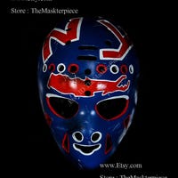 Murray Bannerman Ice Hockey Mask Goalie Helmet 1:1 Scale Wearable Home ...