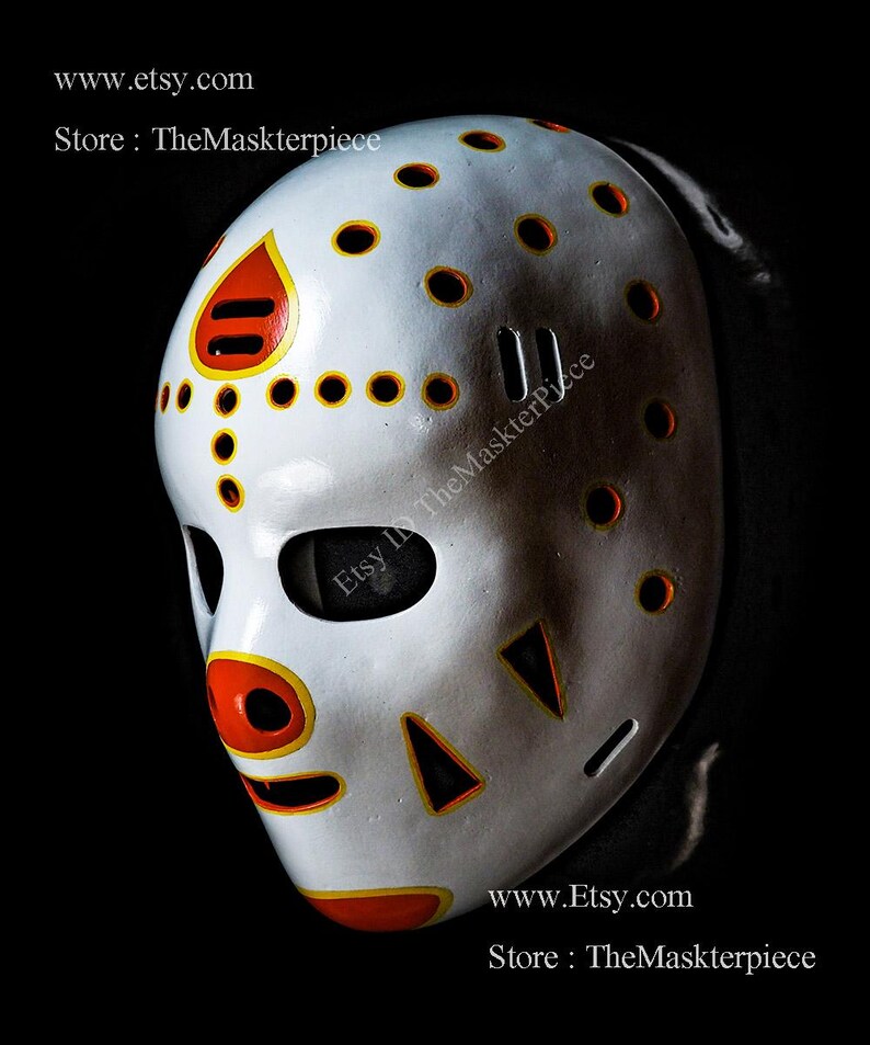 Doug Favell Ice Hockey Mask Goalie Helmet 1:1 Scale Wearable Home Decor ...