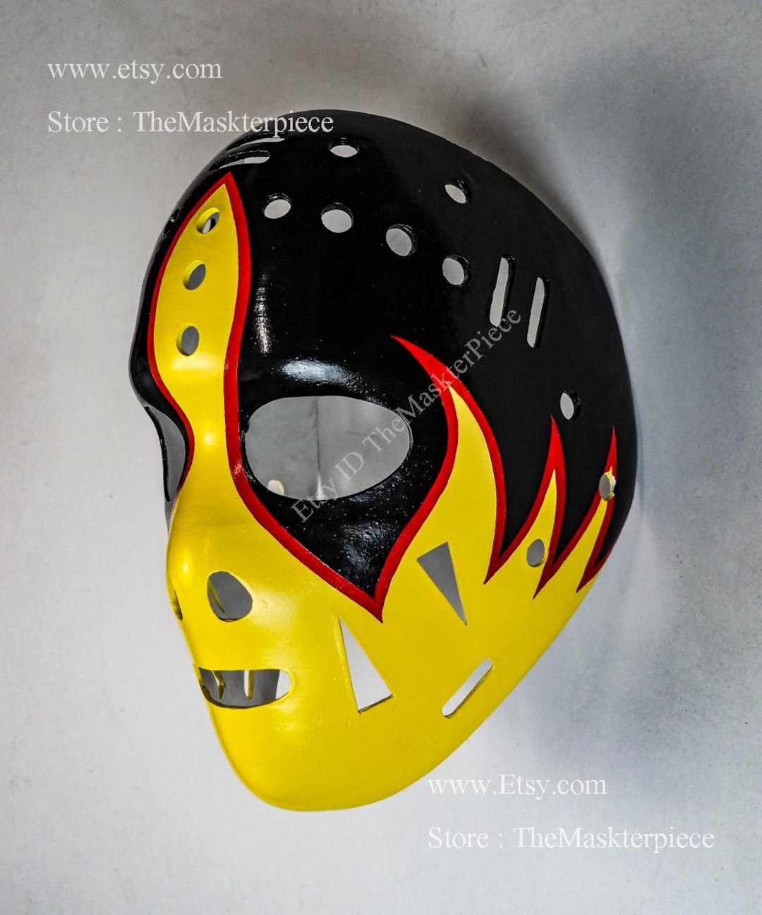 Don Mcleod Ice Hockey Mask Goalie Helmet 1:1 Scale Home Decor Vintage ...
