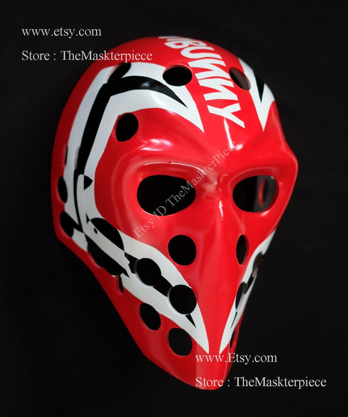 Michel Larocque Bunny Ice Hockey Mask Goalie Helmet 1:1 Scale Wearable ...