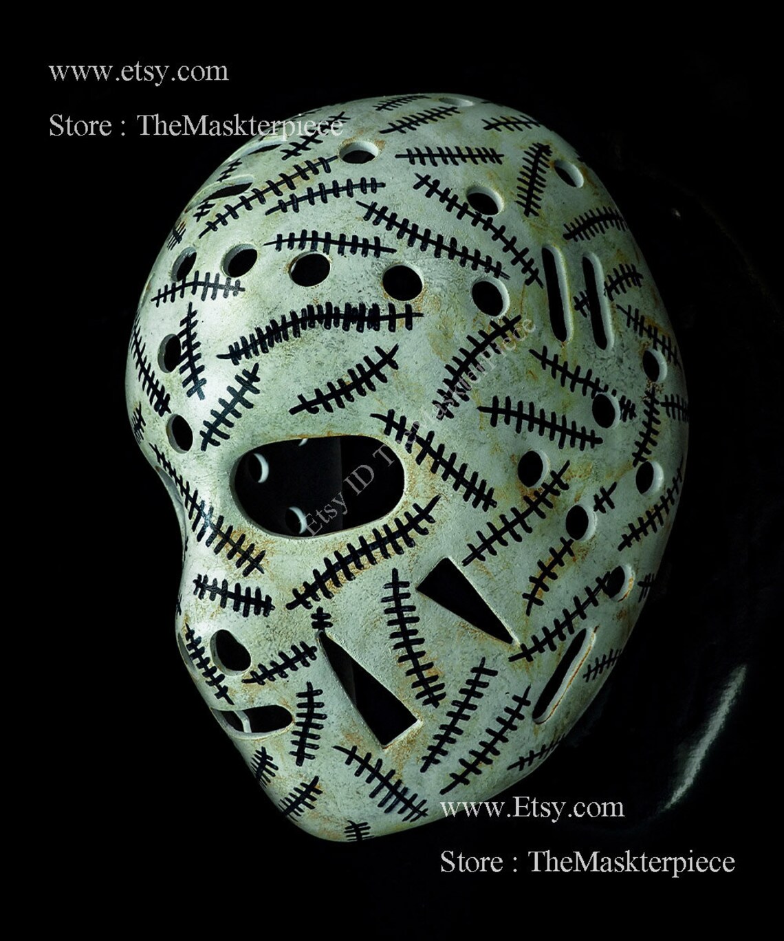 Gerry Cheevers Ice Hockey Mask Goalie Helmet 1:1 Scale Wearable Home ...