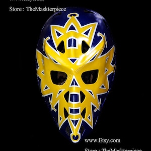 Gary Edwards Ice Hockey Mask Goalie Helmet 1:1 Scale Wearable Home ...
