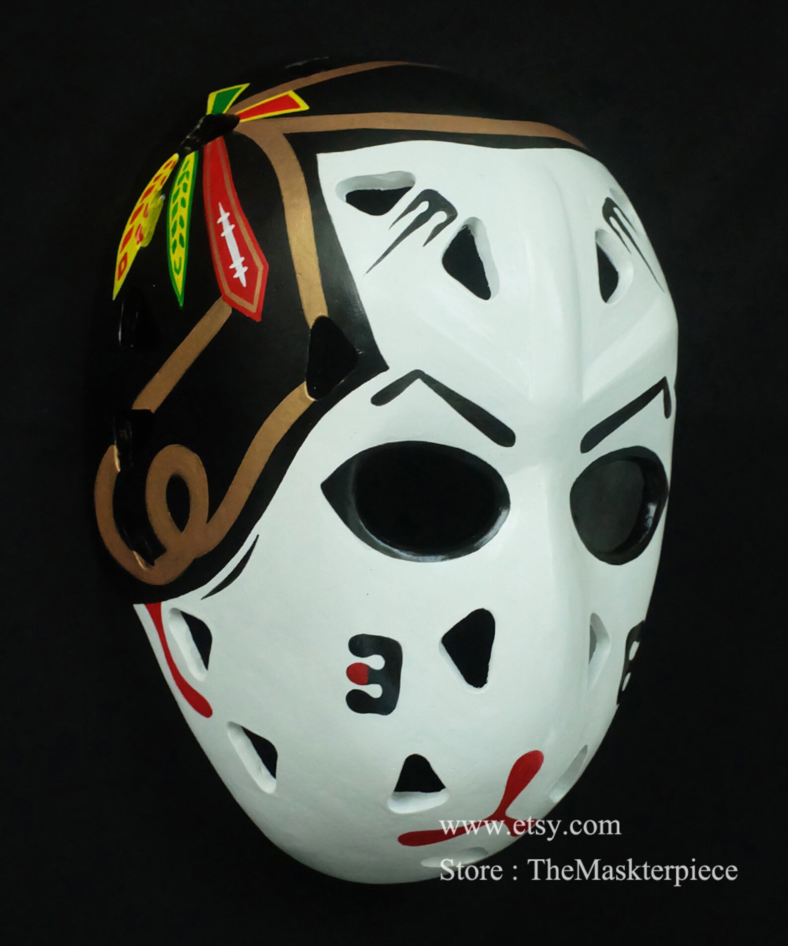 Murray Bannerman Ice Hockey Mask Goalie Helmet 1:1 Scale Wearable Home ...