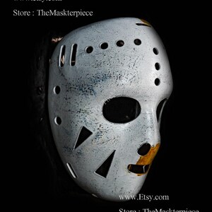 Curt Ridley Ice Hockey Mask Goalie Helmet 1:1 Scale Home Decor Vintage ...