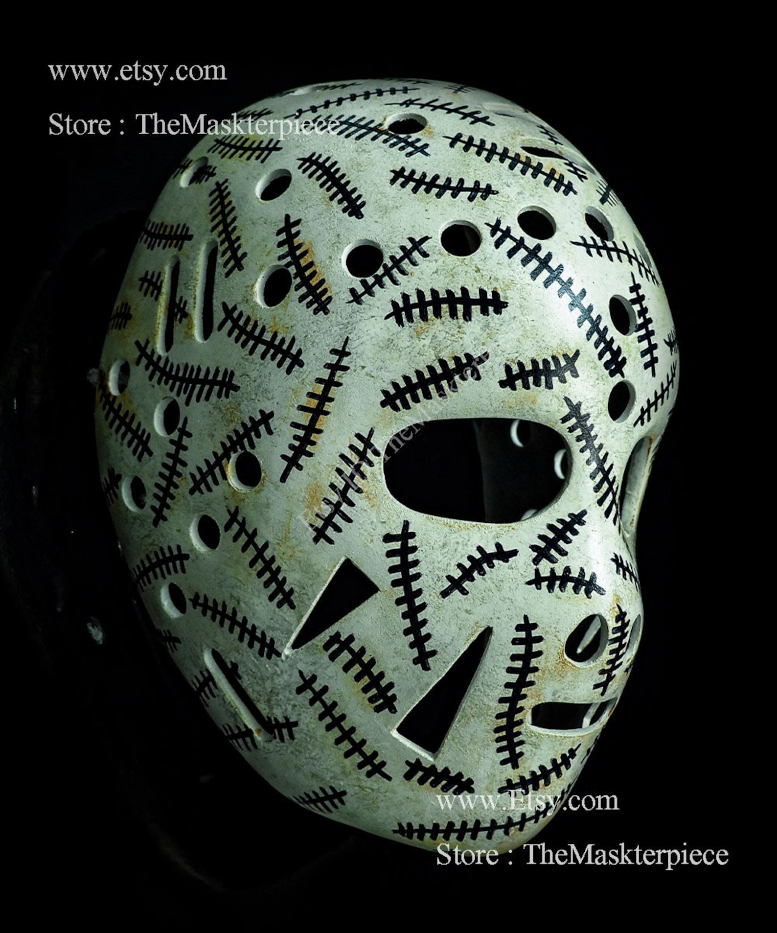 Gerry Cheevers Ice Hockey Mask Goalie Helmet 1:1 Scale Wearable Home ...