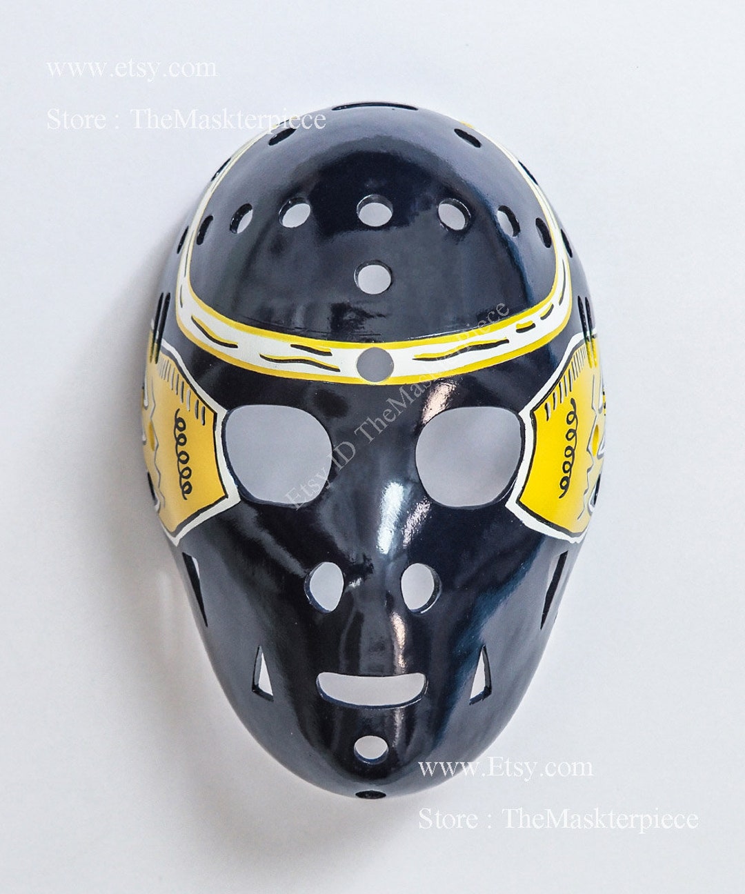 John Garrett Ice Hockey Mask Goalie Helmet 1:1 Scale Wall Hanging Home ...