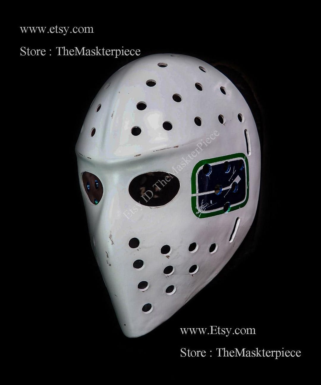 Gary Smith Ice Hockey Mask Goalie Helmet 1:1 Scale Home Decor Vintage ...