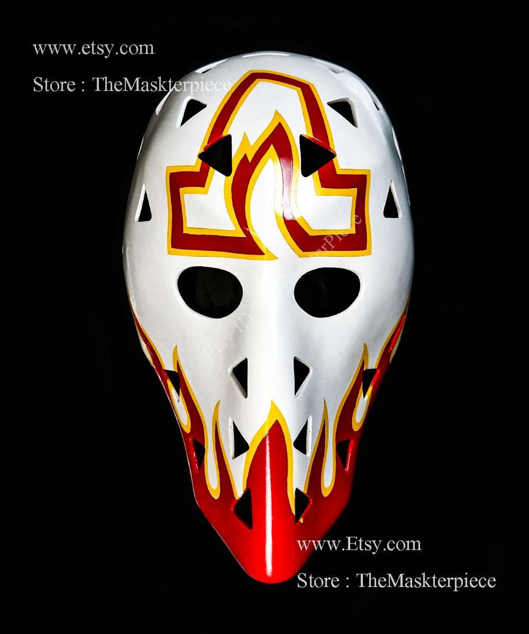 Phil Myre Ice Hockey Mask Goalie Helmet 1:1 Scale Home Decor Vintage ...