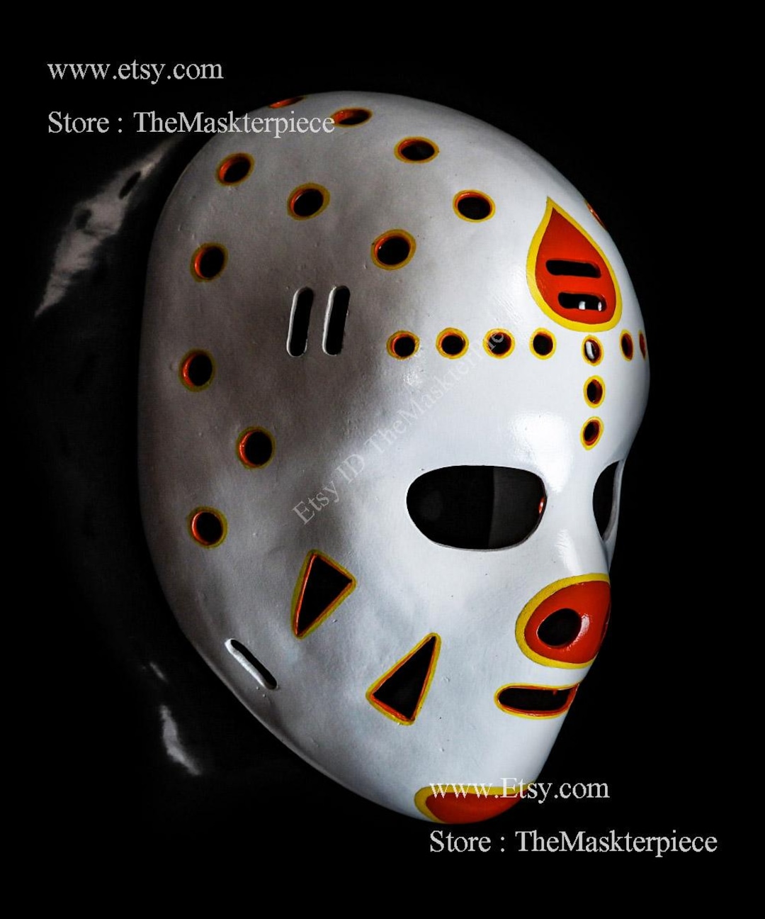 Doug Favell Ice Hockey Mask Goalie Helmet 1:1 Scale Home Decor Vintage ...