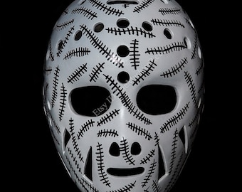 Gerry Cheevers Ice Hockey Mask Goalie Helmet 1:1 Scale Wearable Home ...