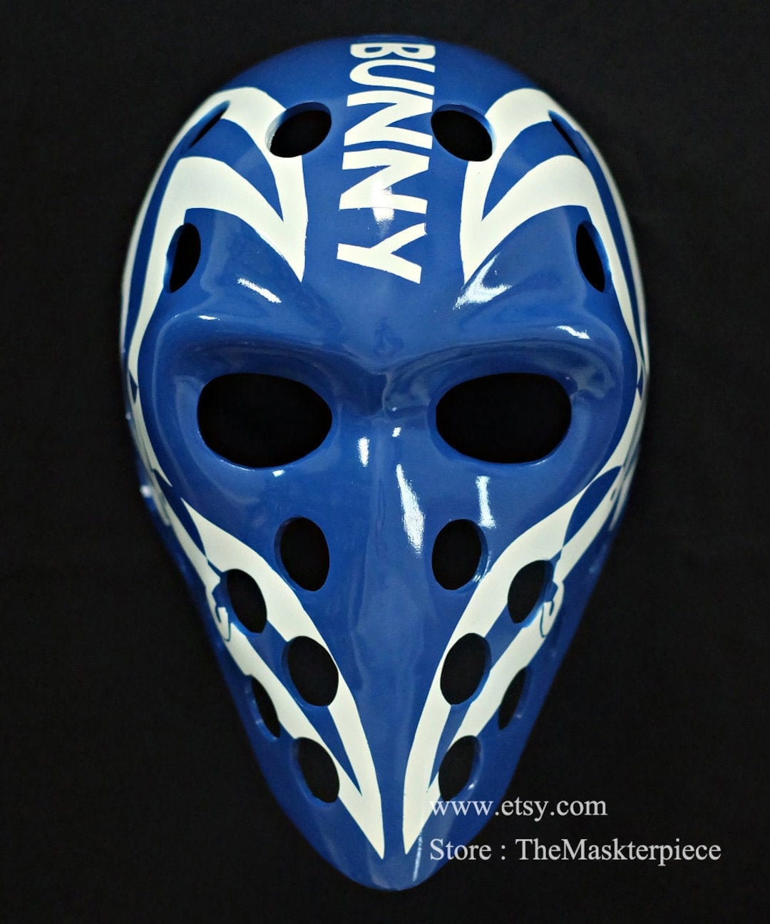 Bunny Michel Larocque Ice Hockey Mask Goalie Helmet 1:1 Scale Home ...