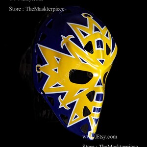 Gary Edwards Ice Hockey Mask Goalie Helmet 1:1 Scale Wearable Home ...