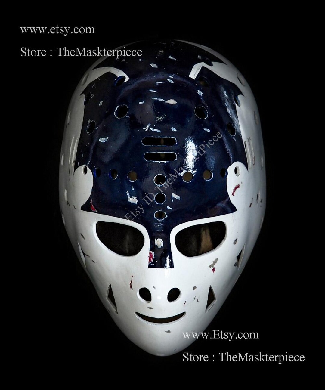 Doug Favell Ice Hockey Mask Goalie Helmet 1:1 Scale Home Decor Vintage ...