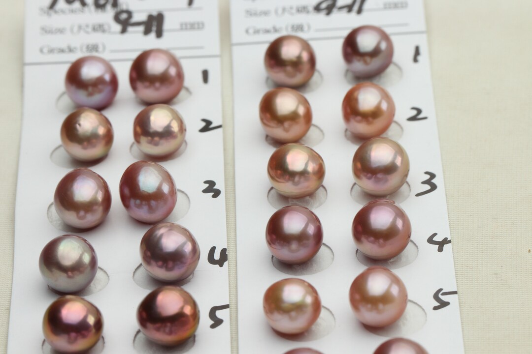 Natural Drop Edison Pearl Pair With Metallic Color - Etsy