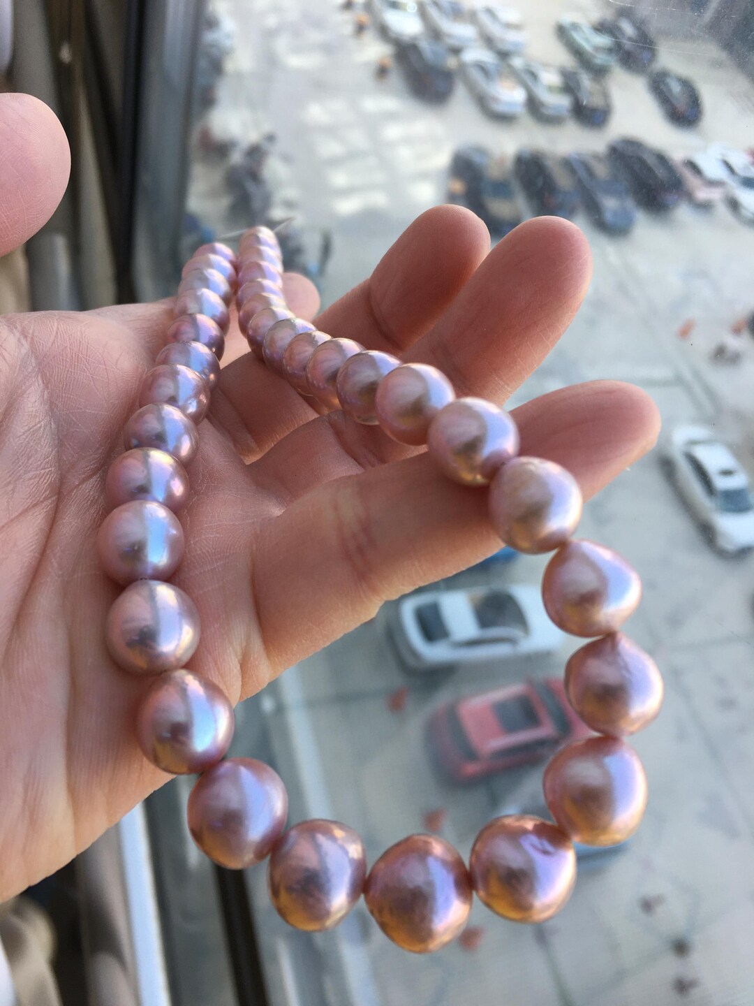 Natural Gorgeous Purple Color Lake Pearl Strand|natural Lilac ...