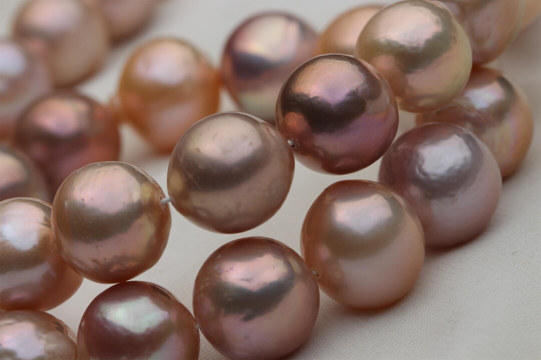 Baroque Loose Pearl Strand With Metallic Mixed Colors, Natural Multi ...