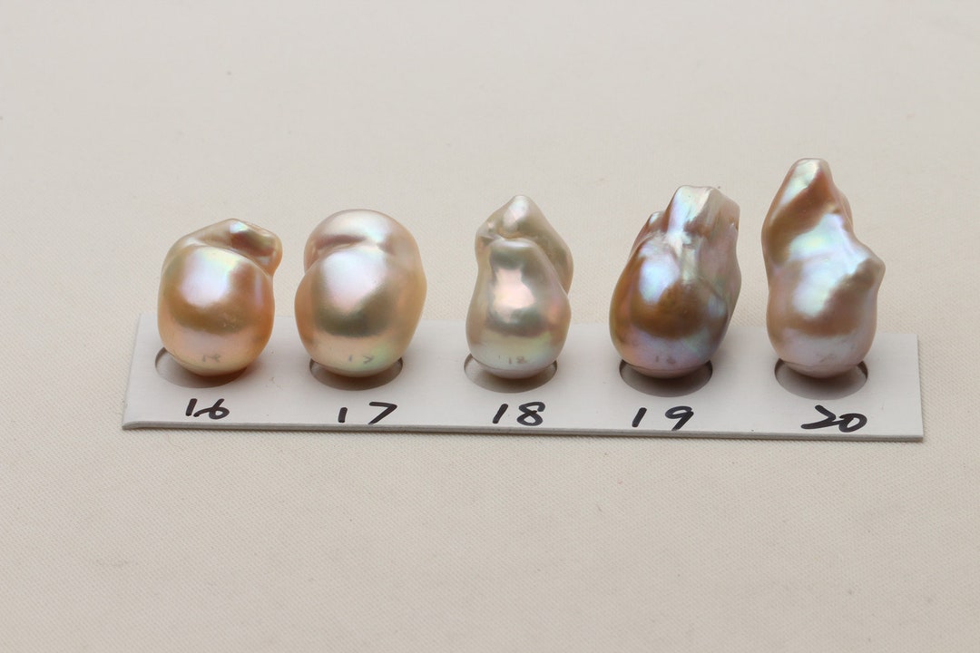 Fireball Pearl With Metallic Hue, Natural Flameball Pearl No Hole ...