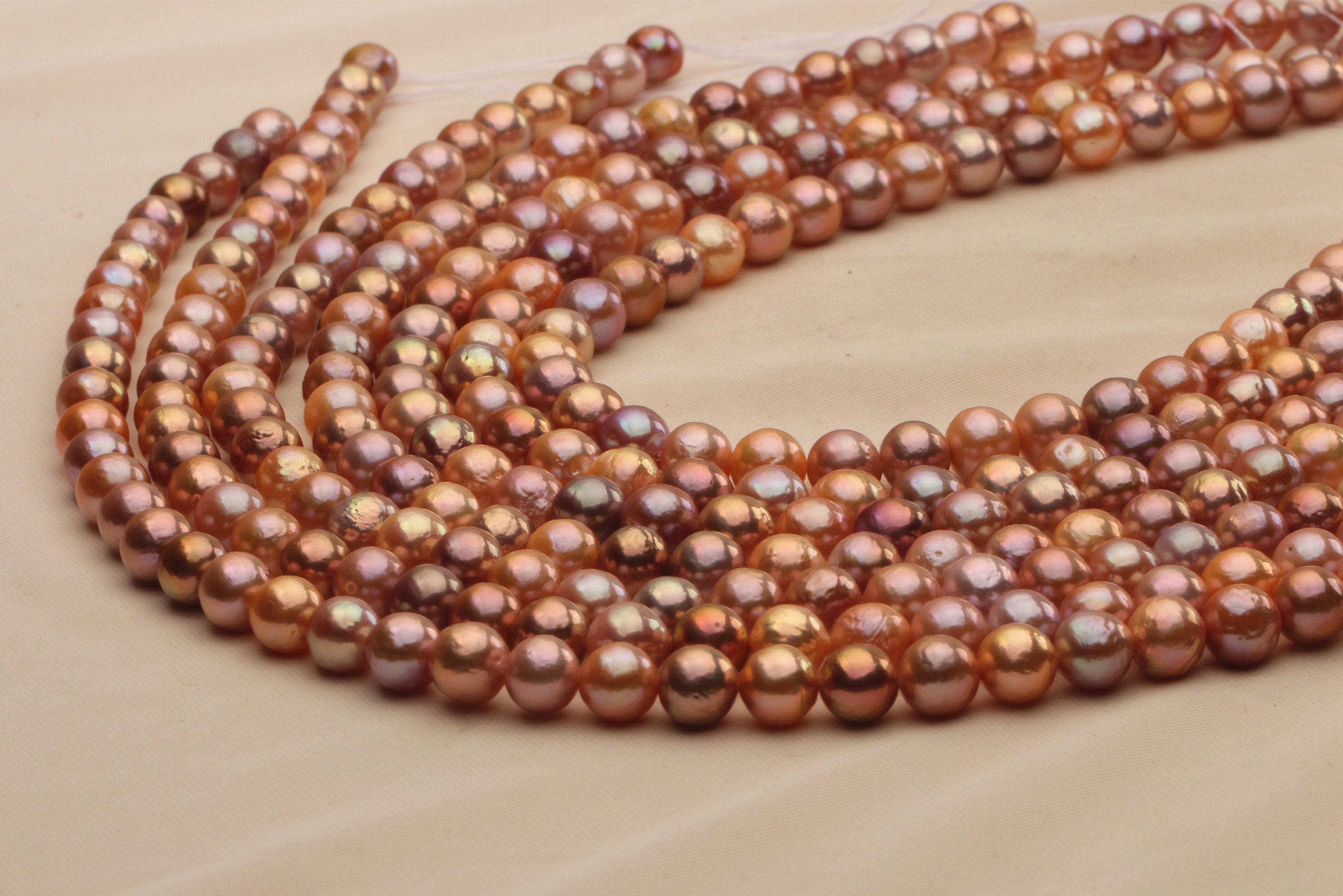 Natural Mixed Color Pearl Strand Multi-color Freshwater Pearl - Etsy