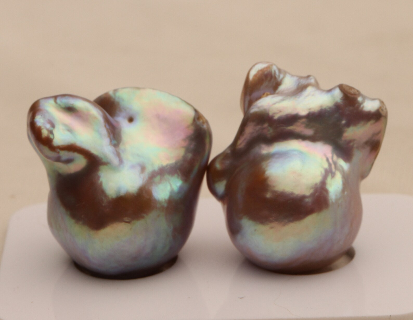 Natural Metallic Purple Fireball Pearl Pair MFP005 - Etsy