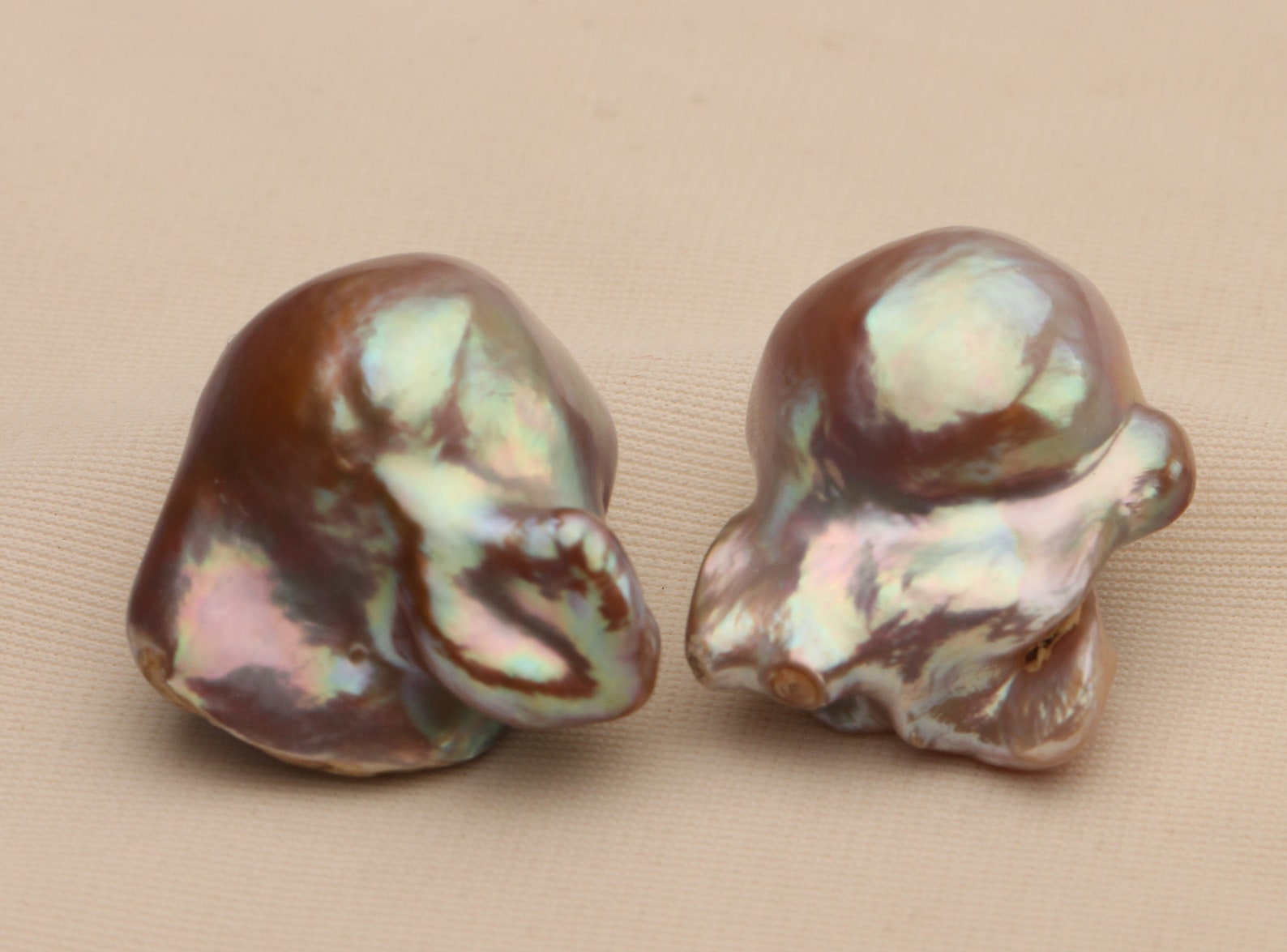 Natural Metallic Purple Fireball Pearl Pair MFP005 - Etsy