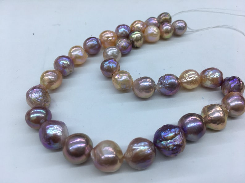 Natural Mixed Metallic Color Kasumi Like Nucleated Pearl | Etsy